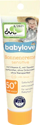 babylove
sensitive dečija krema za zaštitu od sunca, SPF 50+, putna ambalaža, 30 ml