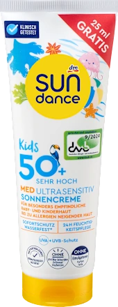 SUNDANCE
Kids Med Ultra Sensitiv mleko za zaštitu od sunca, za decu, SPF 50+, 125 ml
