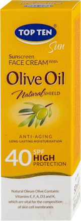 TOP TEN
Sun Olive Oil krema za lice za zaštitu od sunca, SPF40, 50 ml