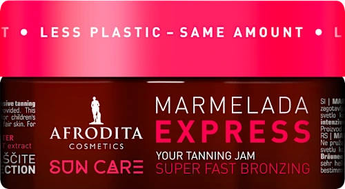 AFRODITA
SUN CARE EXPRESS marmelada za ubrzano tamnjenje, 200 ml