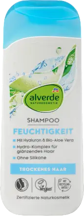 alverde NATURKOSMETIK
Šampon za suvu kosu - aloe vera i hijaluronska kiselina, 200 ml