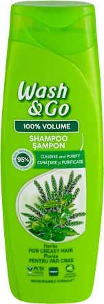 Wash&Go
Šampon za masnu kosu sa biljnim ekstraktima, 360 ml