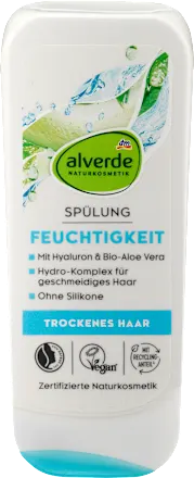 alverde NATURKOSMETIK
Hidrantni balzam za kosu, hijaluronska kiselina i aloe vera, 200 ml