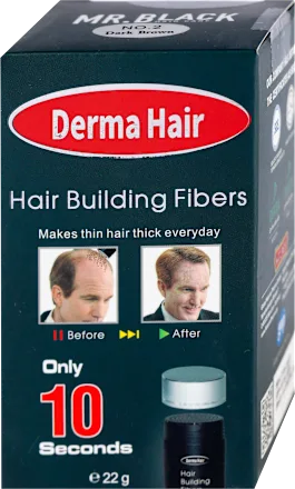 DERMA HAIR
Fiberi za proređenu kosu - No. 2 Dark brown, 22 g