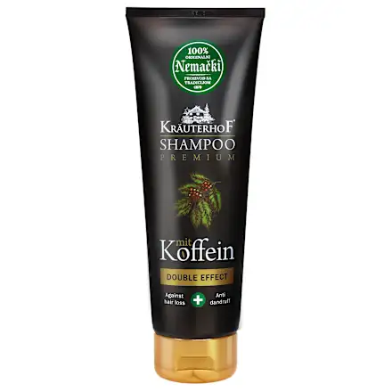 KRÄUTERHOF
DOUBLE EFFEKT - kofeinski šampon, 250 ml