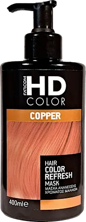 FARCOM
HD COLOR COPPER maska za bojenu narandžastu kosu, 388 ml