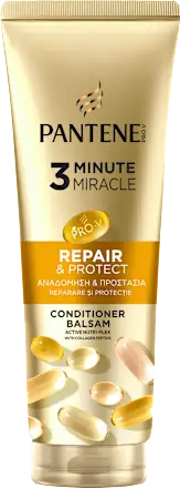 PANTENE PRO-V
3 MINUTE MIRACLE REPAIR & PROTECT regenerator za kosu, 220 ml