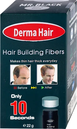 DERMA HAIR
Fiberi za proređenu kosu - No. 1 Black, 22 g