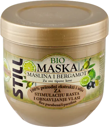 STILL
BIO maska za kosu - MASLINA I BERGAMOT, 500 ml