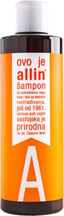 allin
Šampon za svakodnevnu negu kose i tela sa efektom rashlađivanja, 200 ml