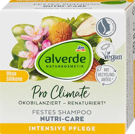 alverde NATURKOSMETIK
Pro Climate NUTRI-CARE čvrsti šampon