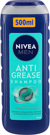 NIVEA MEN
ANTI GREASE šampon, 500 ml