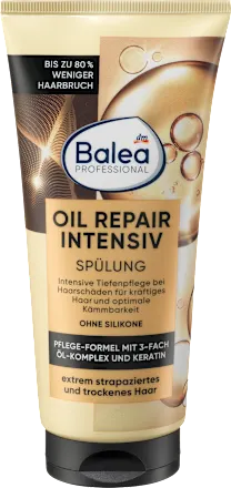 Balea PROFESSIONAL
OIL REPAIR INTESIV balzam za ekstremno oštećenu i suvu kosu, 200 ml