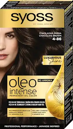 syoss Oleo Intense
Boja za kosu - 4-86 čokoladno smeđa, 1 kom
