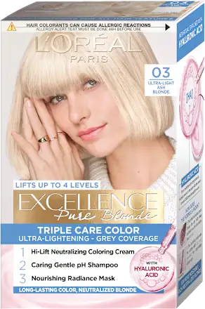 L'ORÉAL PARiS EXCELLENCE Creme
Boja za kosu - 03 Ultra-Light Ash Blonde, 1 kom