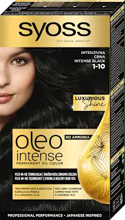syoss Oleo Intense
Boja za kosu - 1-10 intenzivno crna, 1 kom
