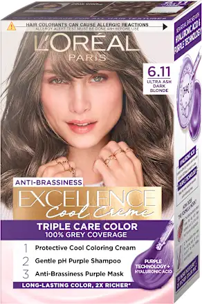 L'ORÉAL PARiS EXCELLENCE Creme
Boja za kosu – 6.11 Ultra Ash Dark Blond, 1 kom
