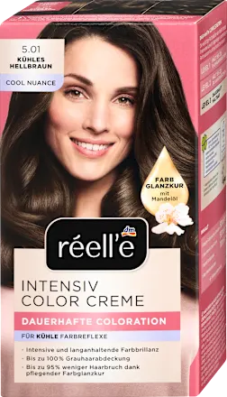 réell‘e
INTENSIV COLOR CREME boja za kosu - 5.01 hladno svetlo braon, 1 kom