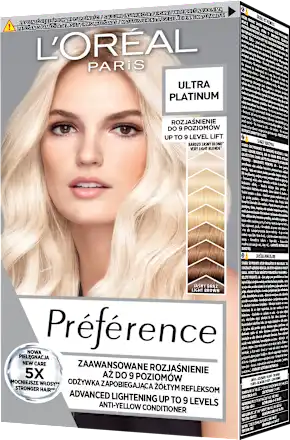 L'ORÉAL PARiS PRÉFÉRENCE
Boja za kosu - ULTRA PLATINUM, 1 kom