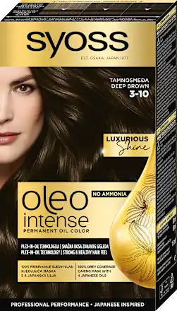 syoss Oleo Intense
Boja za kosu - 3-10 tamno smeđa, 1 kom
