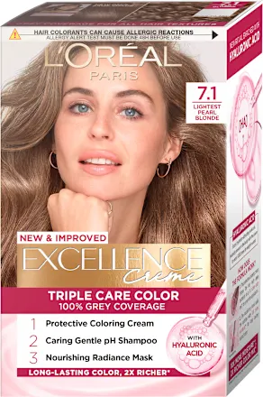 L'ORÉAL PARiS EXCELLENCE Creme
Boja za kosu - 7.1 Ash Blonde, 1 kom