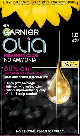 GARNIER olia
Boja za kosu – 1.0 Deep Black, 1 kom