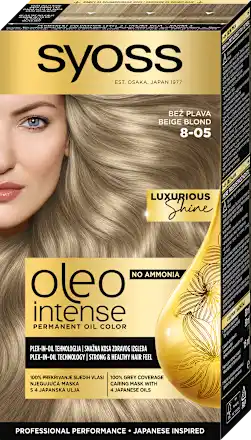 syoss Oleo Intense
Boja za kosu - 8-05 bež plava, 1 kom