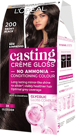 L'ORÉAL PARiS casting CRÈME GLOSS
Boja za kosu - 200 Ebony Black, 1 kom