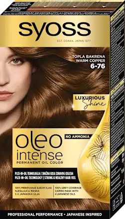 syoss Oleo Intense
Boja za kosu - 6-76 toplo bakarna, 1 kom