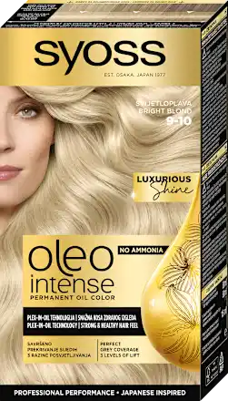 syoss Oleo Intense
Boja za kosu - 9-10 svetlo plava, 1 kom