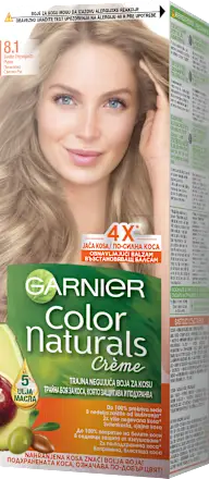 GARNIER Color naturals
Boja za kosu - br. 8.1 , svetlo pepeljasto plava, 1 kom