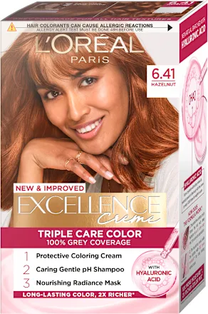 L'ORÉAL PARiS EXCELLENCE Creme
Boja za kosu - 6.41 Natural Hazelnut, 1 kom