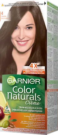 GARNIER Color naturals
Boja za kosu - br. 4 , smeđa, 1 kom