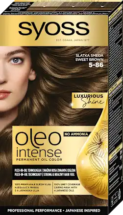 syoss Oleo Intense
Boja za kosu - 5-86 slatko smeđa, 1 kom