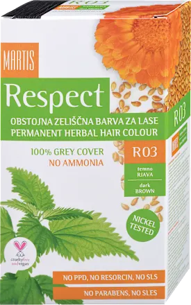 Respect
Boja za kosu – R03 tamno smeđa, 1 kom