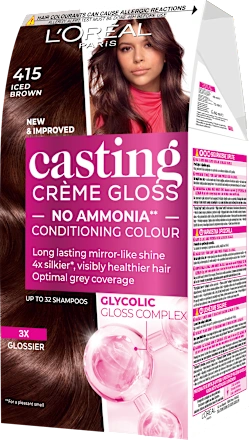 L'ORÉAL PARiS casting CRÈME GLOSS
Boja za kosu – 415 lced Brown, 1 kom