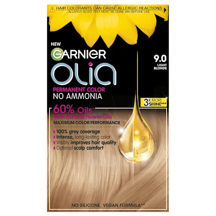 GARNIER olia
Boja za kosu – 9.0 Light Blonde, 1 kom