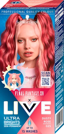 Schwarzkopf LIVE
FINAL FANTASY XIV ULTRA BRIGHTS boja za kosu - 025 DUSTY ROSE, 1 kom