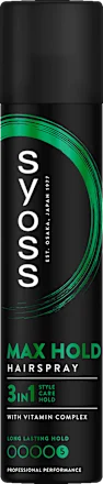 syoss
Max & Hold - lak za kosu, 300 ml