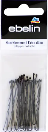 ebelin
Ukosnice za kosu - ekstra tanke, crne, 18 kom