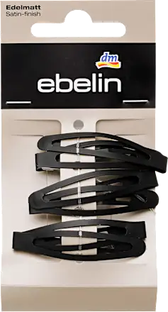 ebelin
Šnalice za kosu - mat, crne, 6 kom
