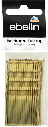 ebelin
Ukosnice za kosu - ekstra duge, zlatne, 18 kom