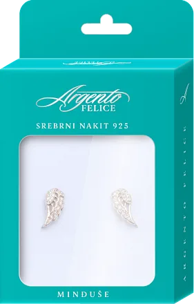 Argento FELICE
FELICE M3 srebrne minđuše - krila, 3 g