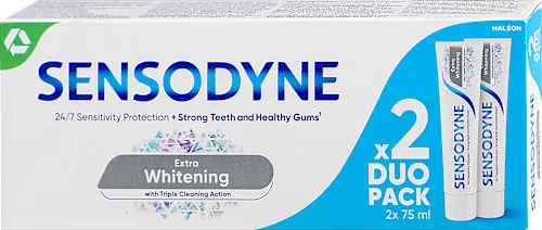 SENSODYNE
Extra Whitening pasta za zube x2 DUO PACK: 2x75m, 150 ml