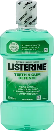 LISTERINE
TEETH & GUM DEFENCE - tečnost za ispiranje usta, 500 ml