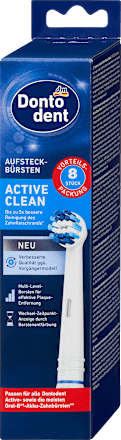Dontodent
ACTIVE CLEAN univerzalne zamenske glave za električnu četkicu, 8 kom