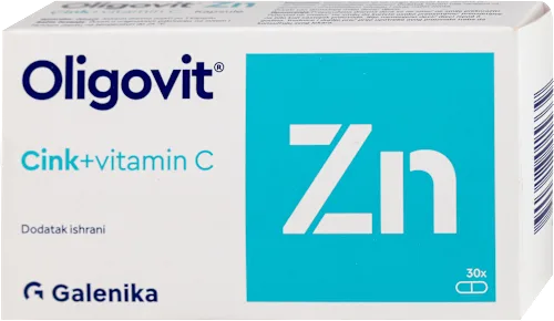 Galenika
Oligovit Zn Cink + vitamin C kapsule, 30 kom
Dodatak ishrani