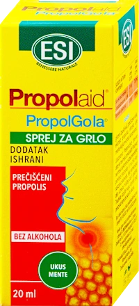 ESI
Propolaid PropolGola sprej za grlo, 20 ml
Dodatak ishrani