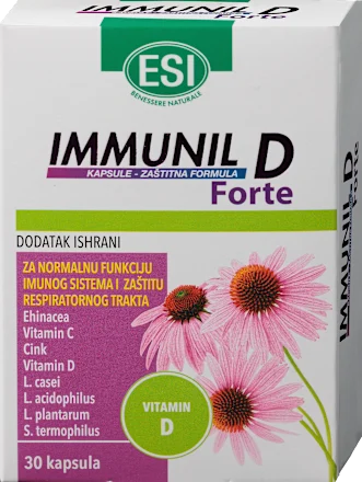 ESI
IMMUNIL D Forte kapsule, 30 kom
Dodatak ishrani