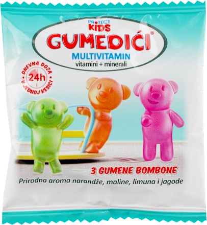 PROTECT KIDS
GUMEDIĆI, 3 kom
Dodatak ishrani